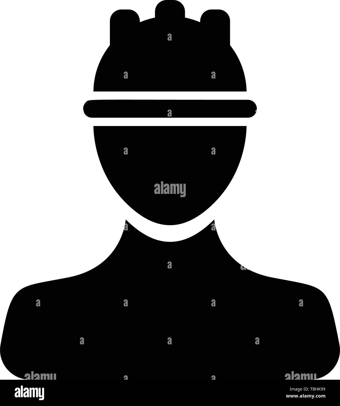 Construction worker icon - Worker sign vector Stock Vector Image & Art ...