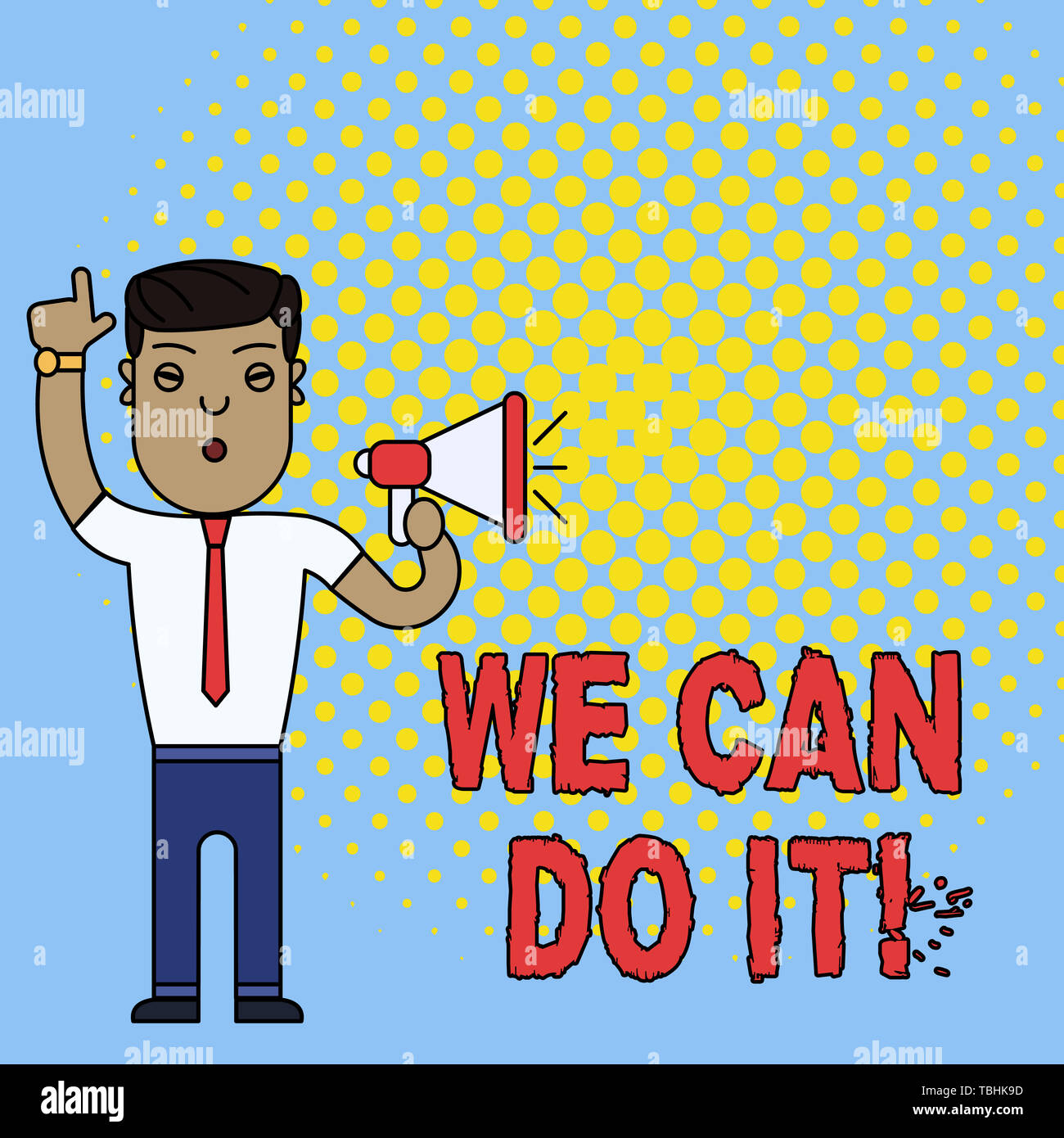 Conceptual hand writing showing We Can Do It. Concept meaning see ...