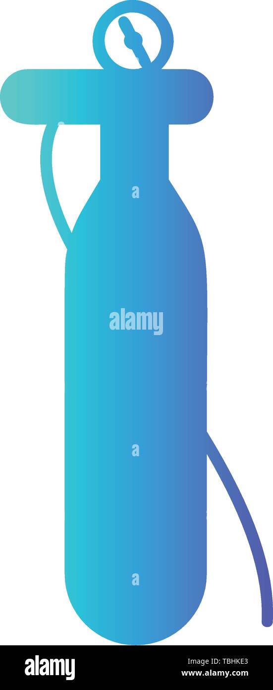 Oxygen Cylinder icon - glyph style black vector icon - Vector Stock ...