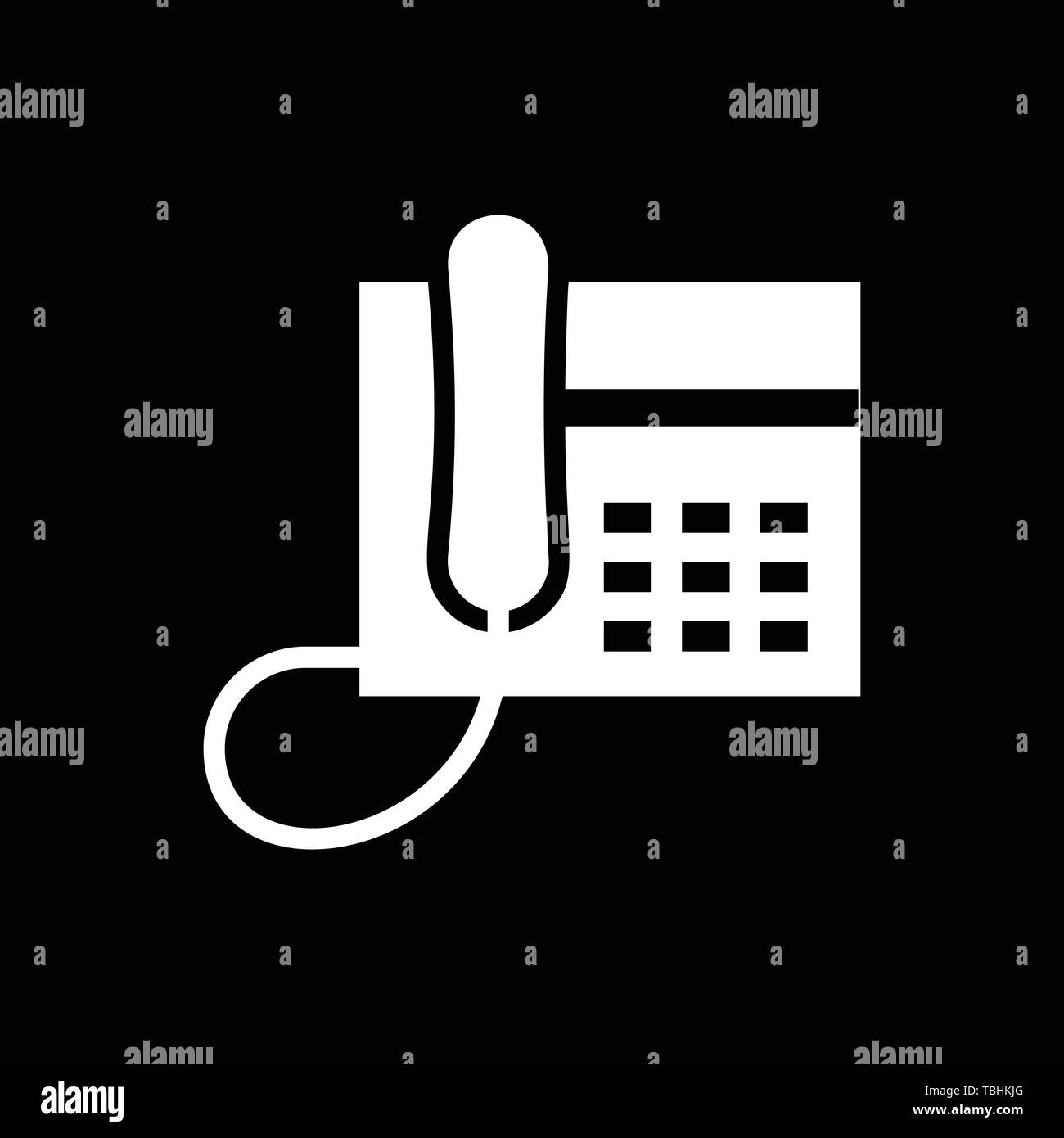 Telephone icon - Phone sign vector Stock Vector Image & Art - Alamy
