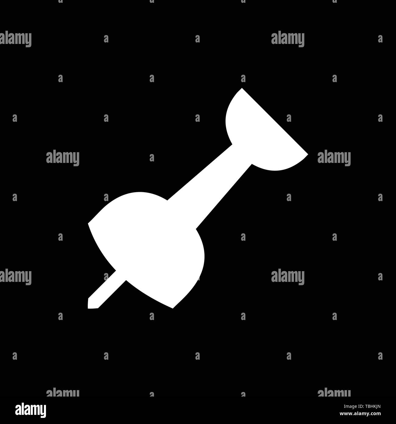 Push pin icon - vector Stock Vector Image & Art - Alamy