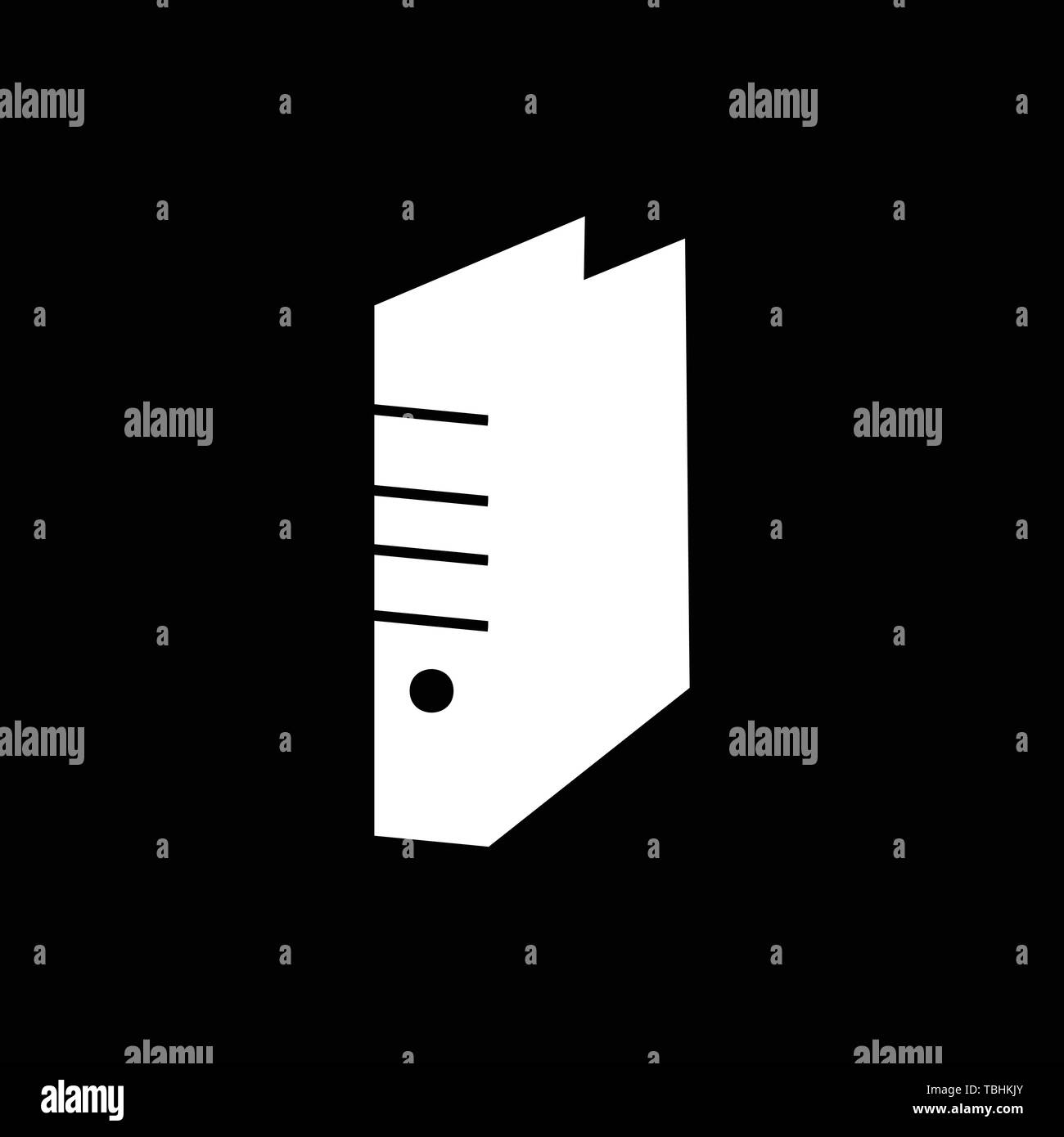 Archive folder sign - Office documents file icon Stock Vector Image ...