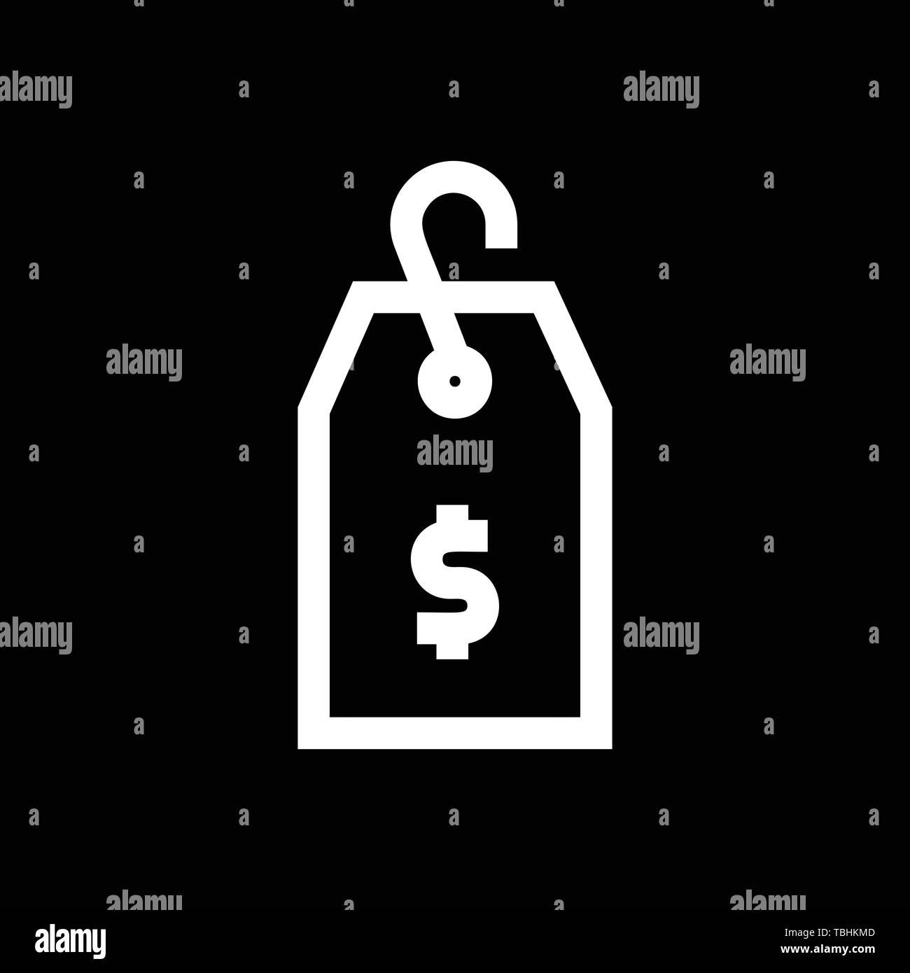 The price tag with dollar sign icon - Flat Stock Vector Image & Art - Alamy
