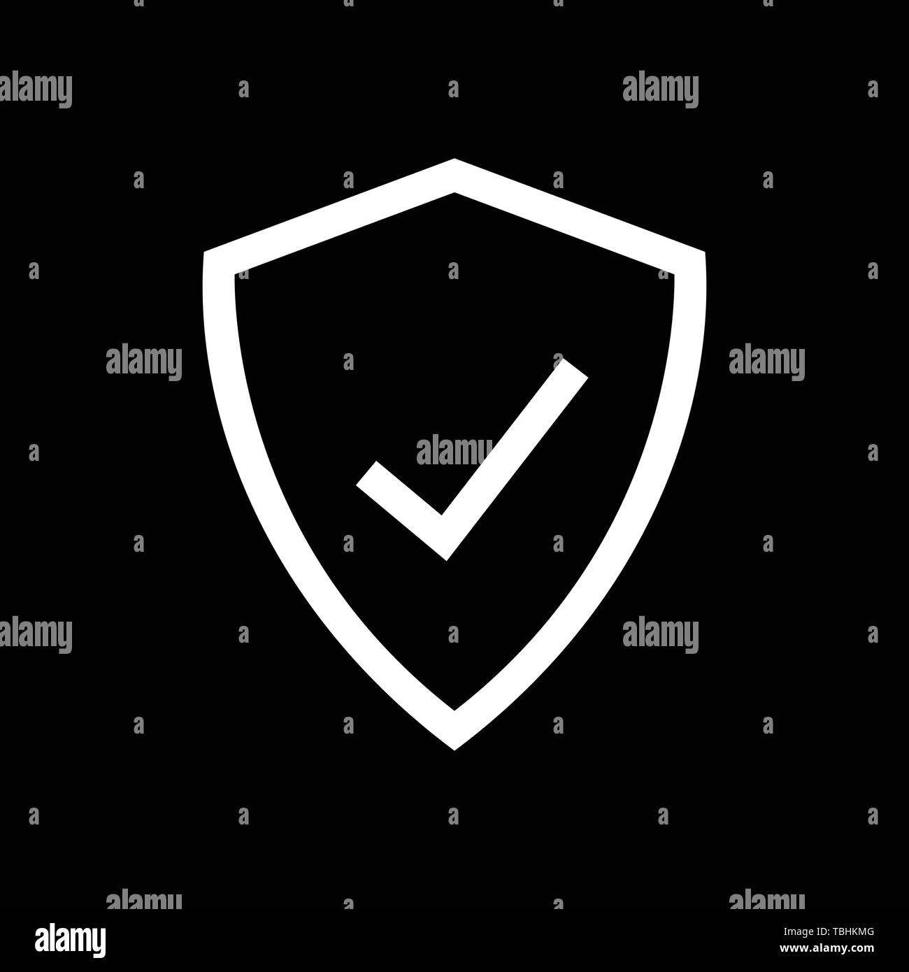 Protection icon - Safety sign vector Stock Vector Image & Art - Alamy