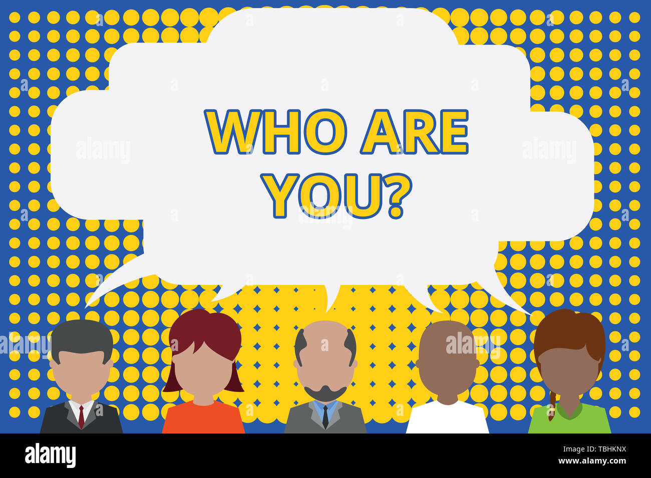 Writing note showing Who Are You question. Business concept for asking ...