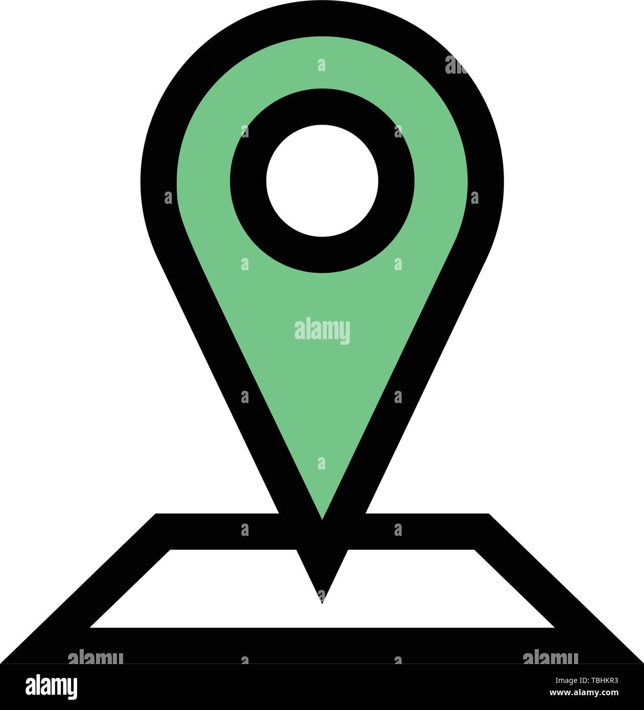 Location icon vector - Pin point sign Stock Vector Image & Art - Alamy