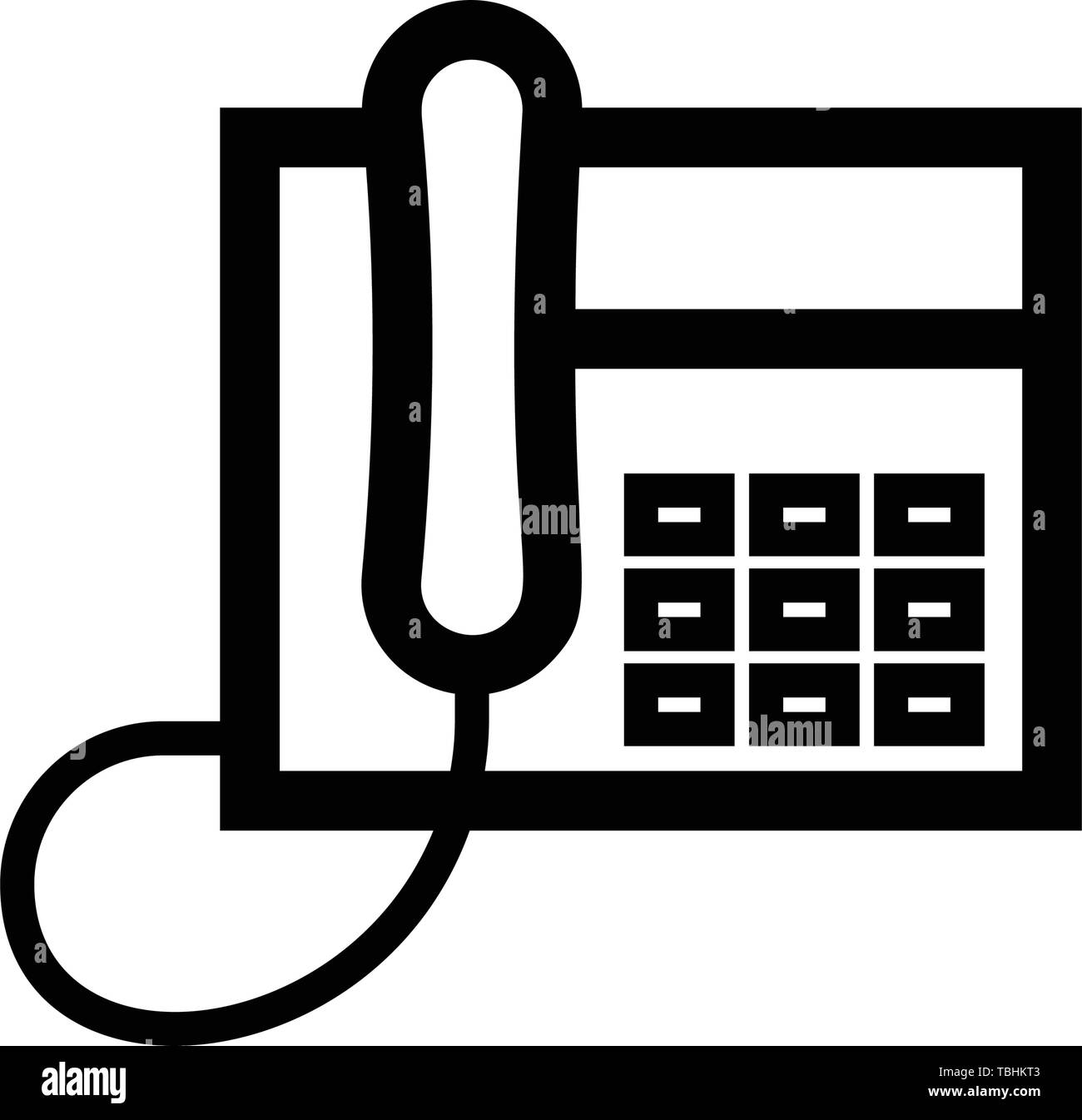 Telephone icon - Phone sign vector Stock Vector Image & Art - Alamy