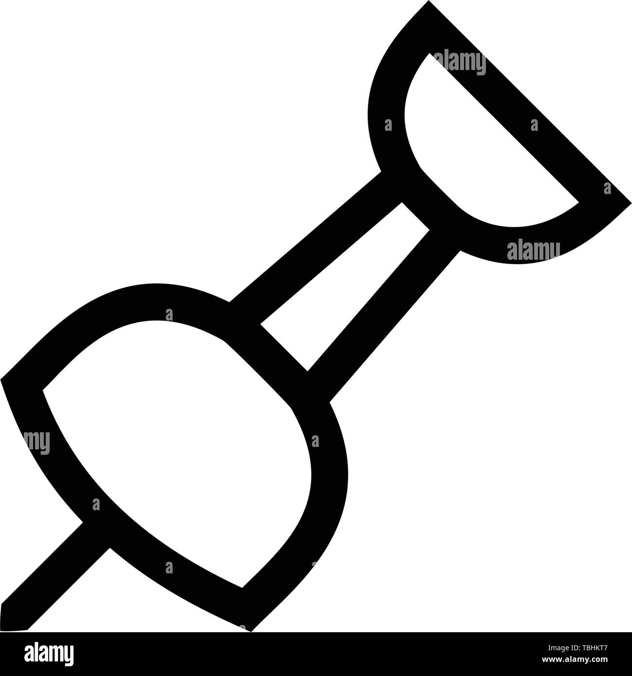 Push pin icon - vector Stock Vector Image & Art - Alamy