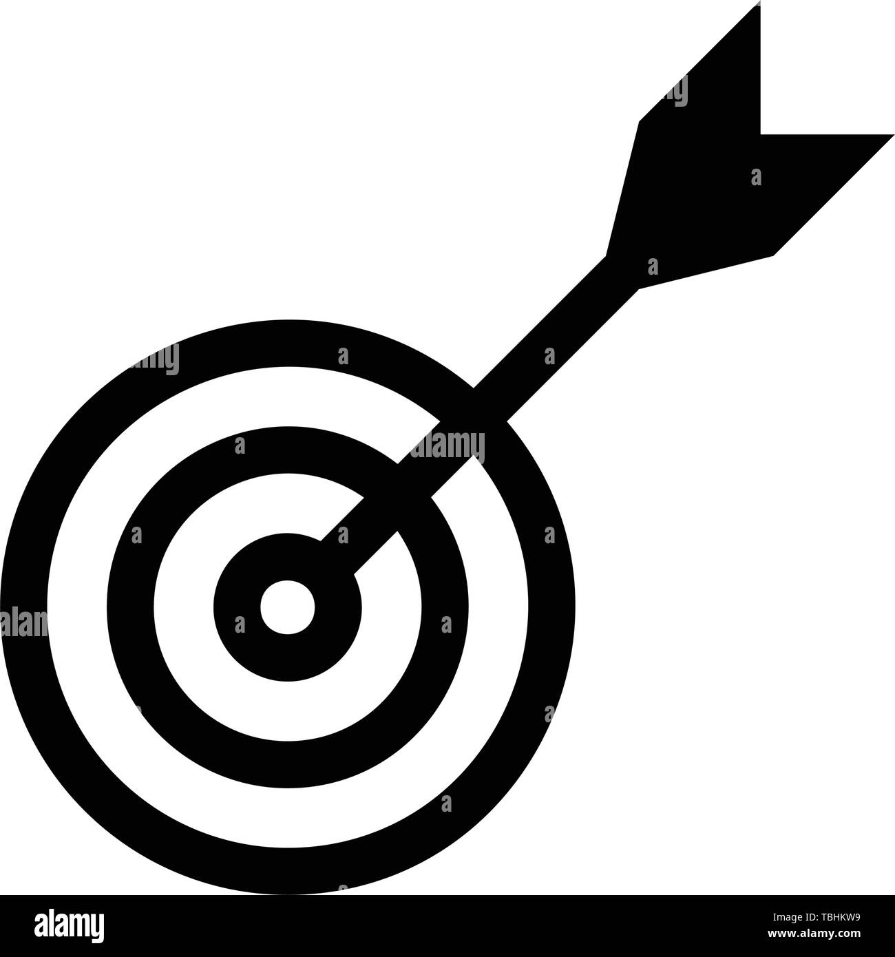 Successful shoot - Darts target aim icon - Goal sign Stock Vector Image ...