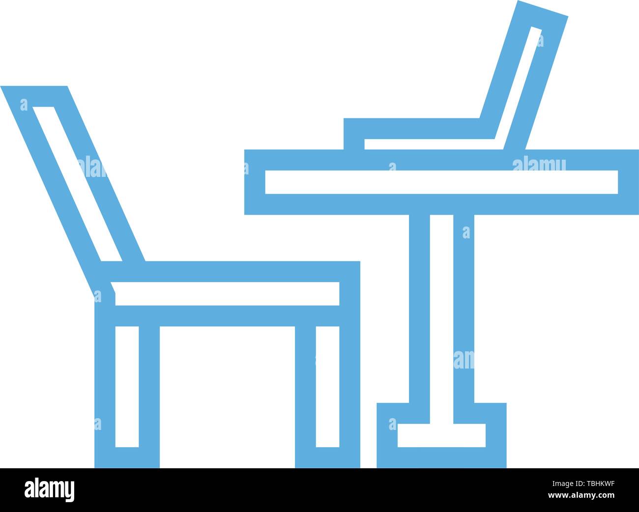 Office workplace icon - Workplace sign vector Stock Vector Image & Art ...