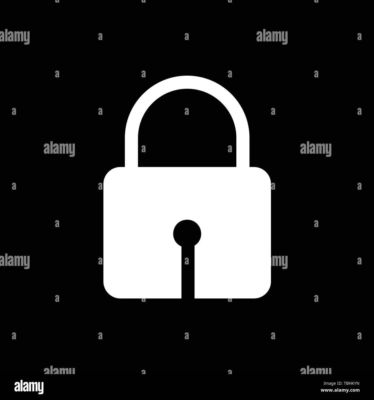 Lock icon vector - Protection sign Stock Vector Image & Art - Alamy