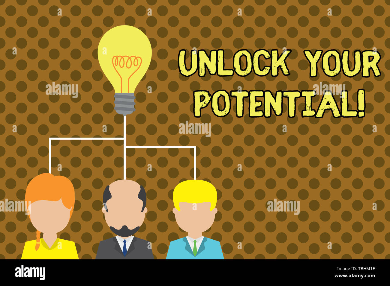 Text sign showing Unlock Your Potential. Business photo text release ...