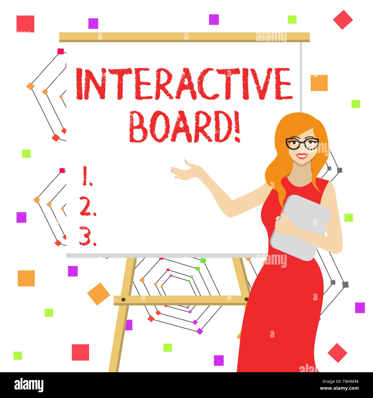 Word writing text Interactive Board. Business photo showcasing ...