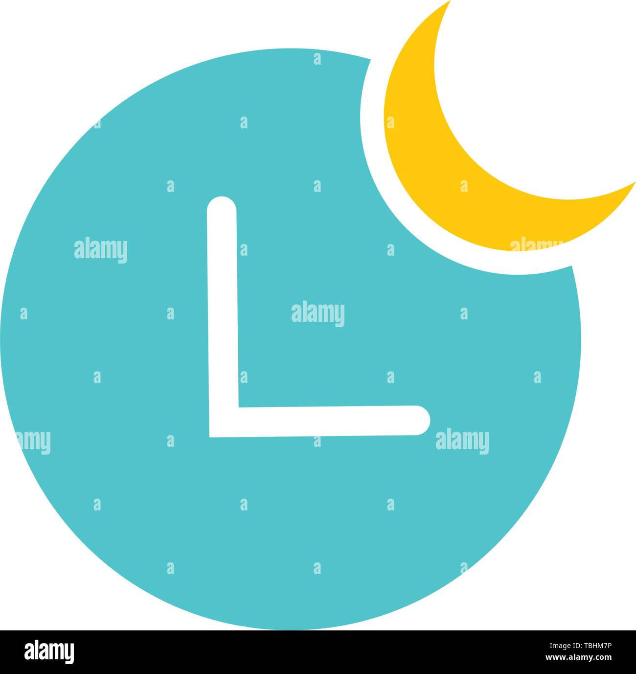 Ramadan Clock Icon - vector Stock Vector Image & Art - Alamy