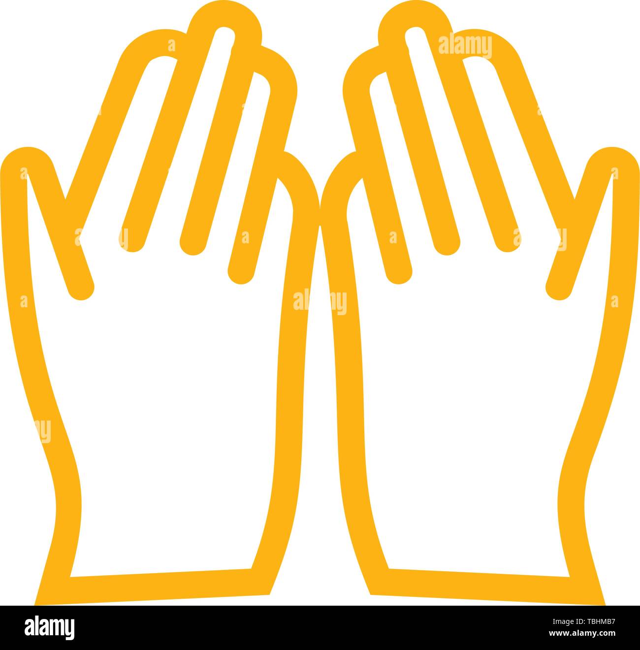Pray sign icon - vector Stock Vector Image & Art - Alamy