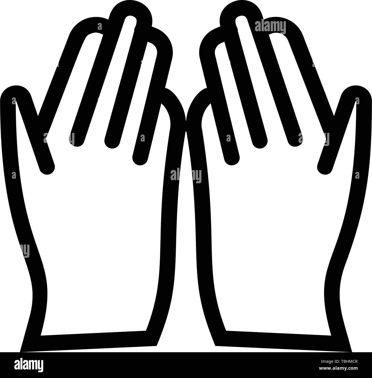 Pray sign icon - vector Stock Vector Image & Art - Alamy