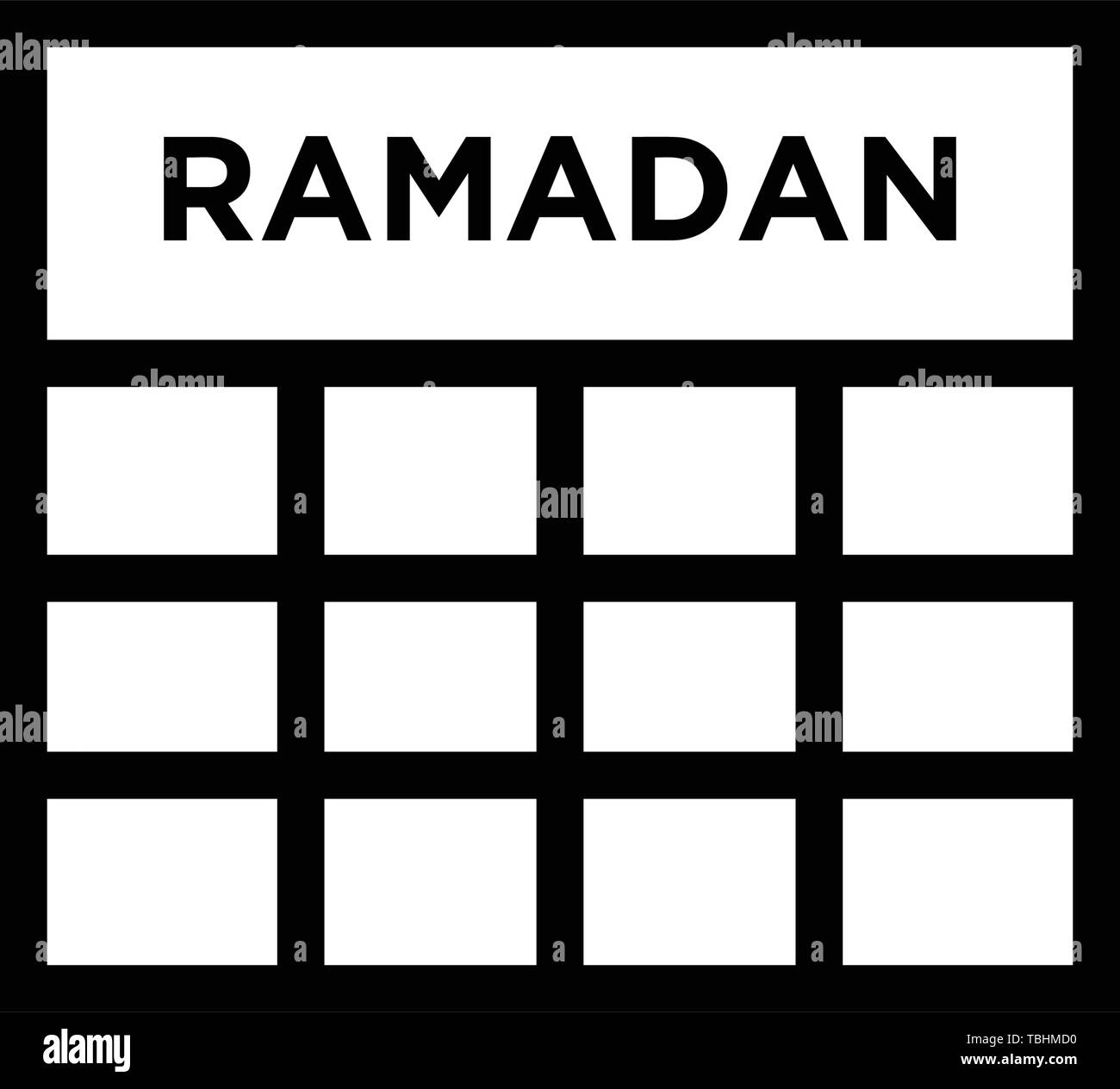 Muslim calendar icon hi-res stock photography and images - Alamy