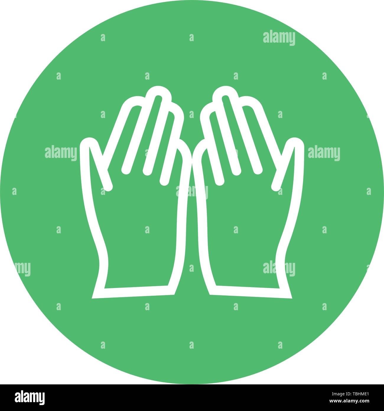Pray sign icon - vector Stock Vector Image & Art - Alamy