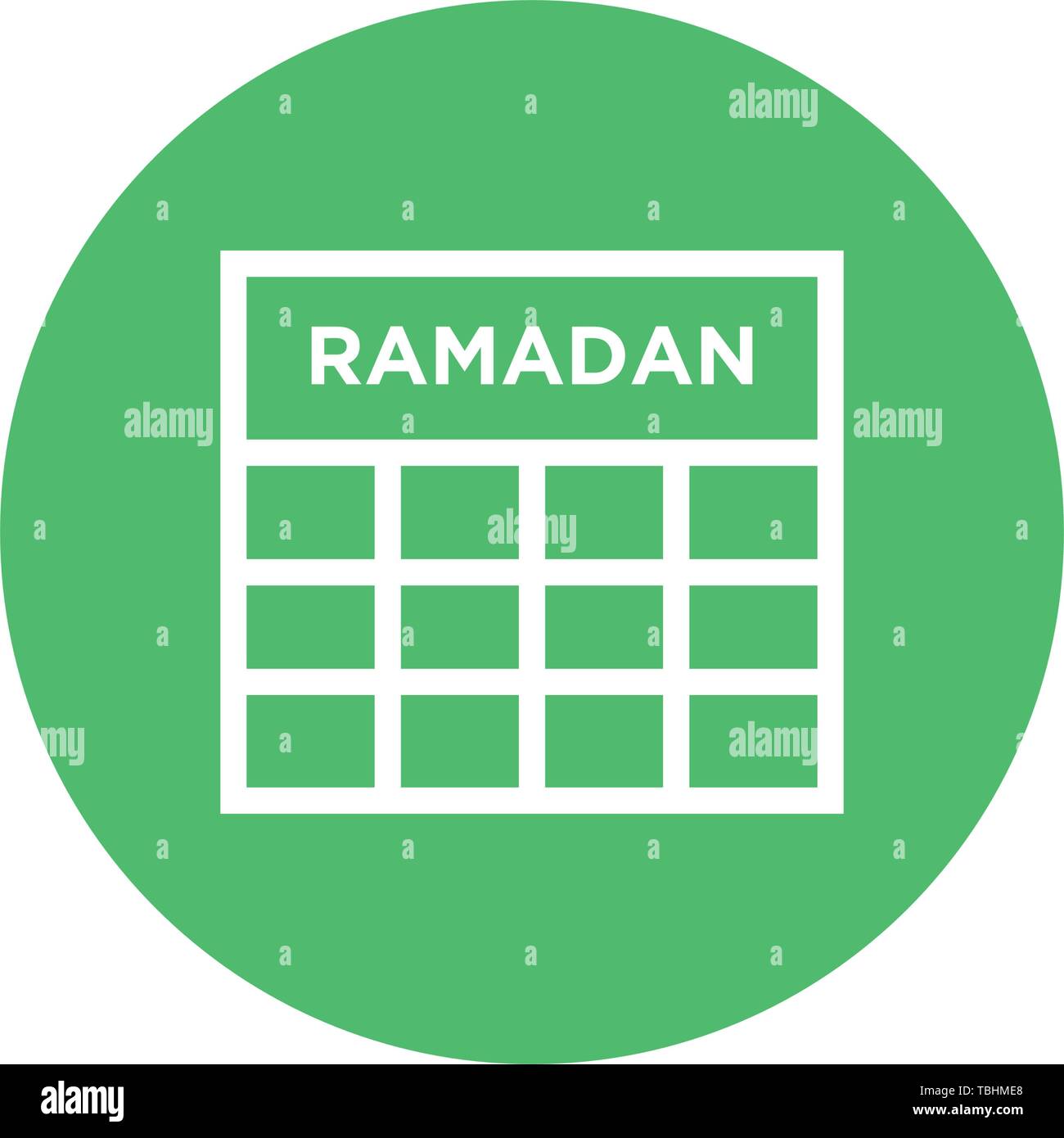 Ramadan calendar icon - vector Stock Vector Image & Art - Alamy