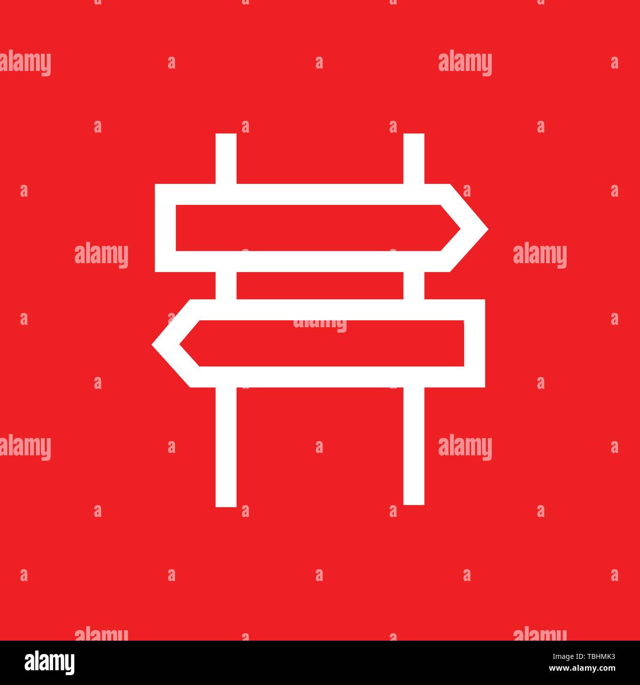 Road sign icon - vector Stock Vector Image & Art - Alamy