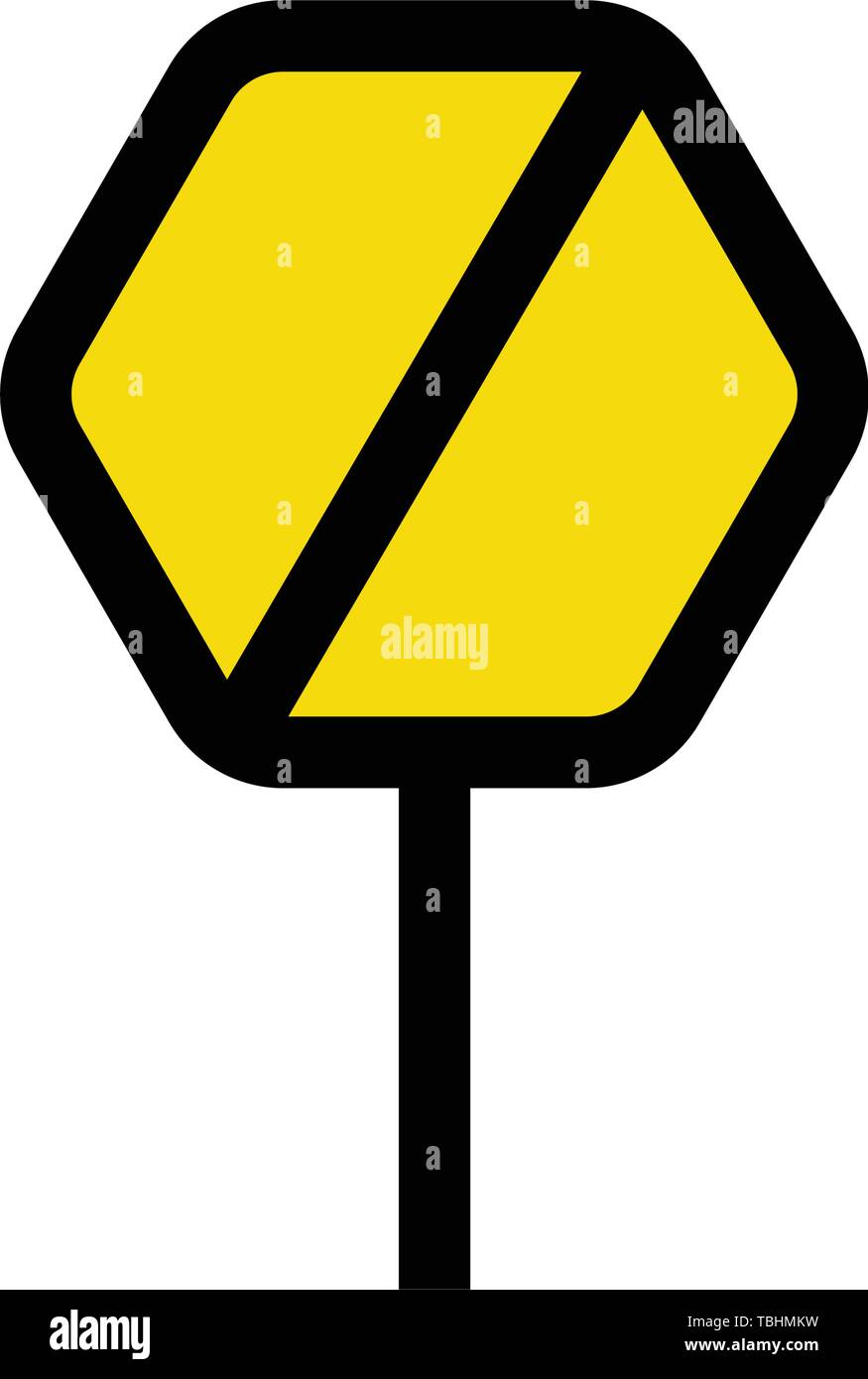 Road sign icon - warning road sign vector Stock Vector Image & Art - Alamy