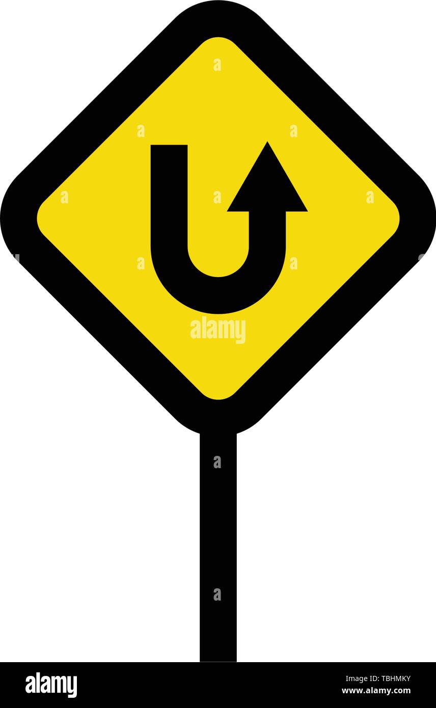 Road sign icon - road warning sign - vector Stock Vector Image & Art ...