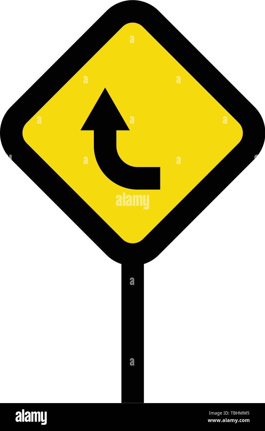 Road sign icon - road warning sign - vector Stock Vector Image & Art ...