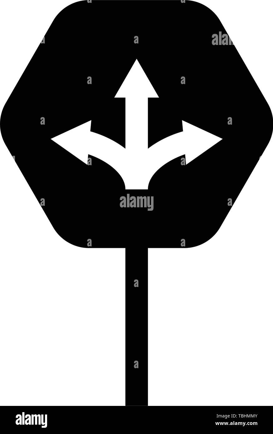 Road sign icon - vector Stock Vector Image & Art - Alamy