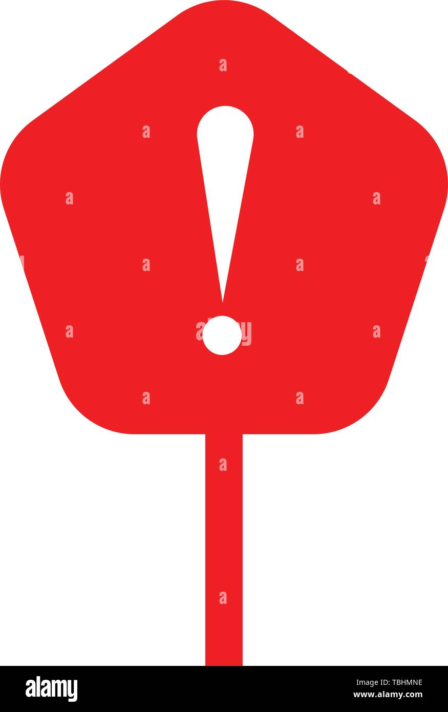 Road sign icon - warning road sign vector Stock Vector Image & Art - Alamy