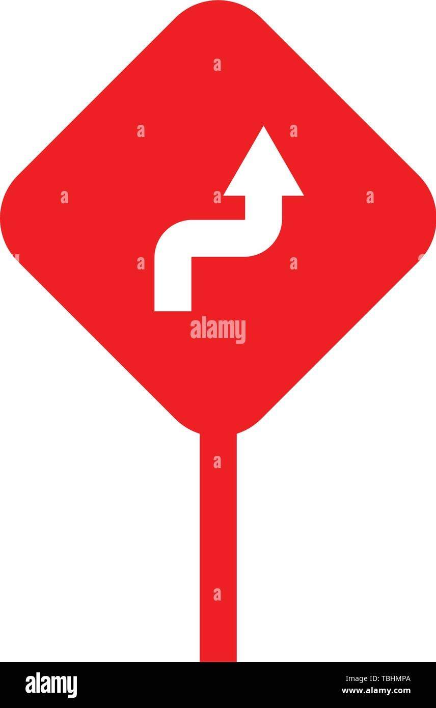 Road sign icon - road warning sign - vector Stock Vector Image & Art ...