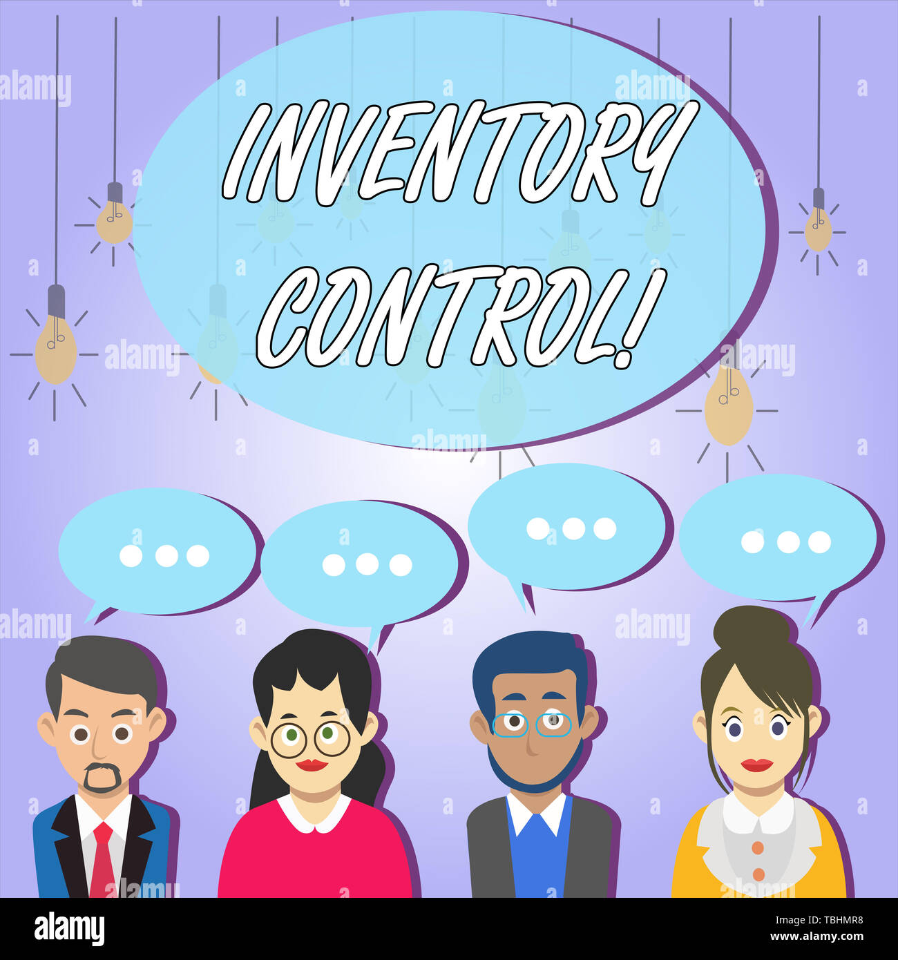 Writing note showing Inventory Control. Business concept for regulating ...
