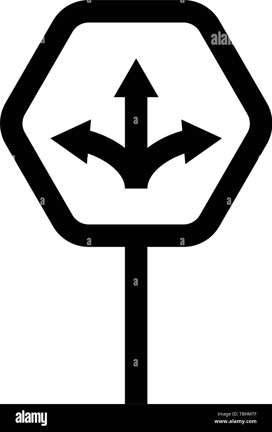 Road sign icon - vector Stock Vector Image & Art - Alamy