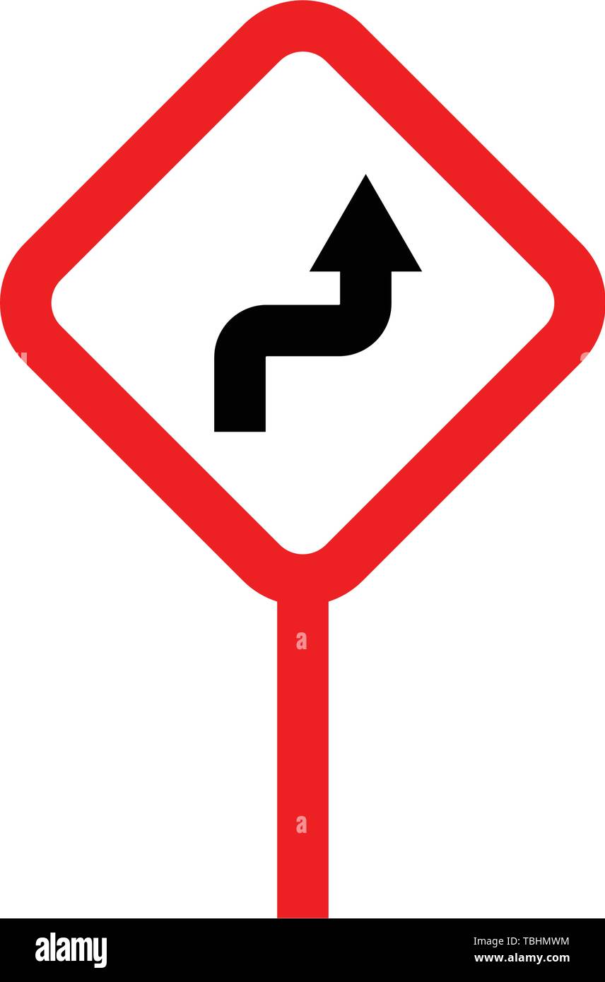 Road sign icon - road warning sign - vector Stock Vector Image & Art ...