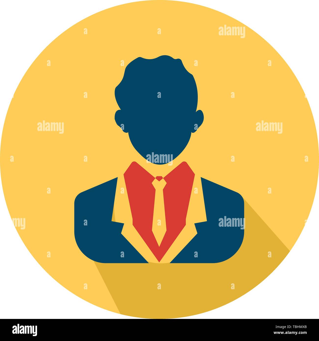 Flat businessman avatar vector illustration Stock Vector Image & Art ...