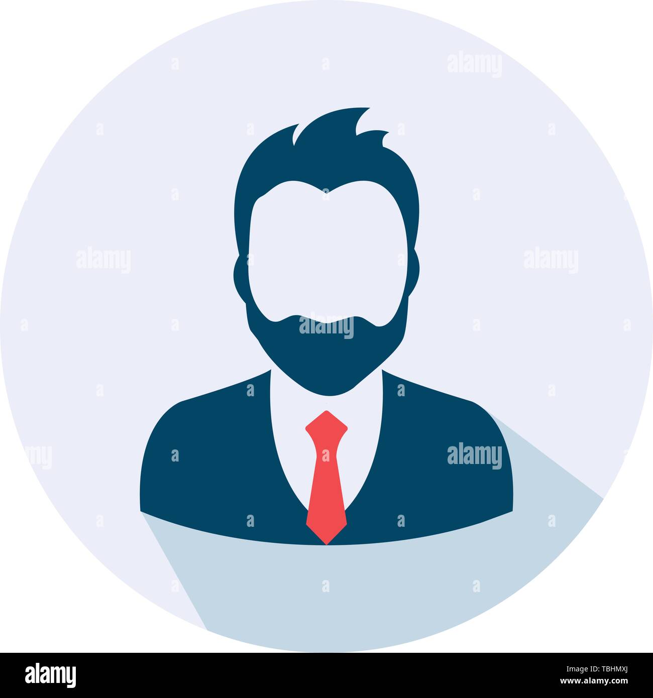 Flat businessman avatar vector illustration Stock Vector Image & Art ...