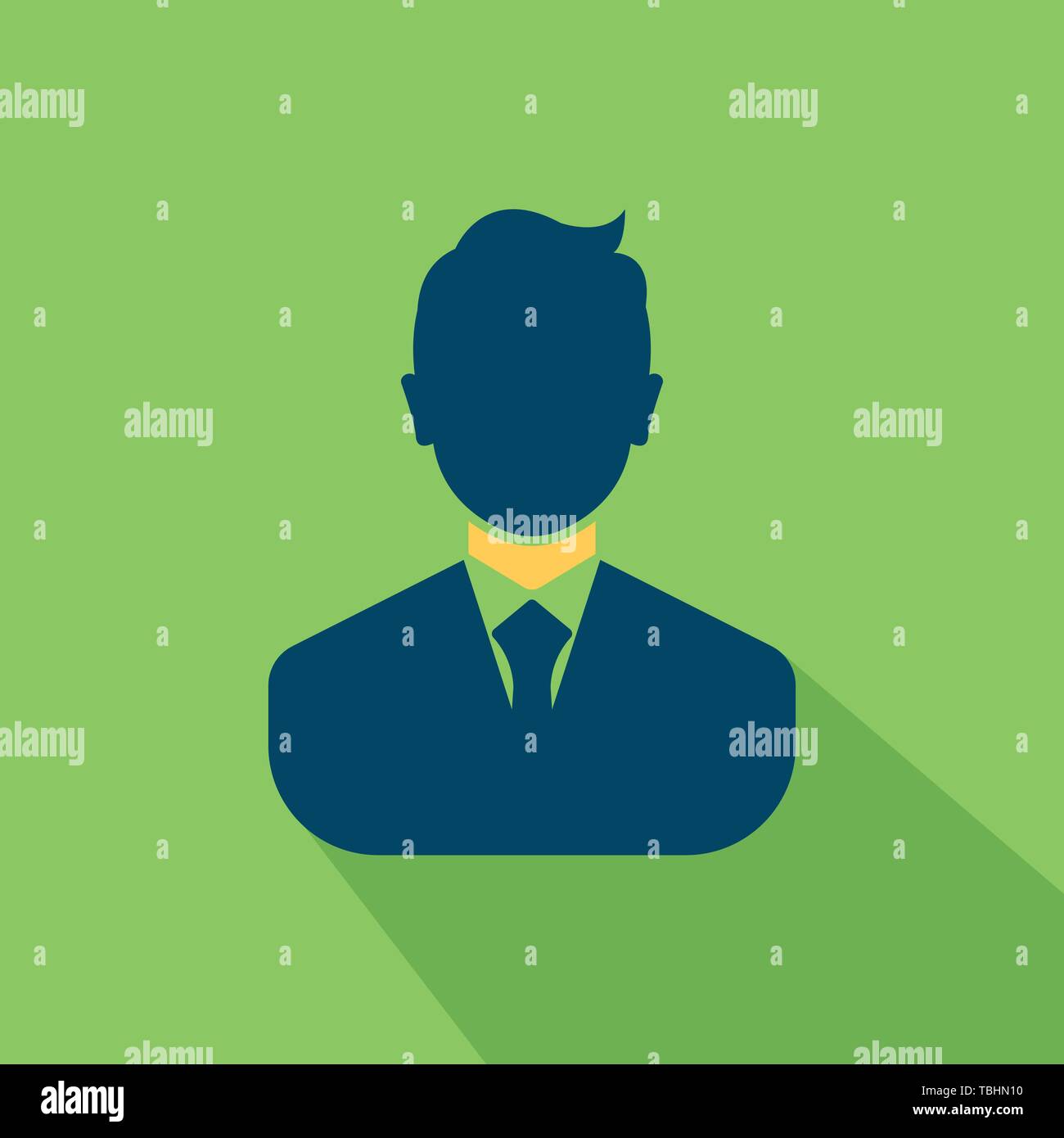 Flat businessman avatar vector illustration Stock Vector Image & Art ...