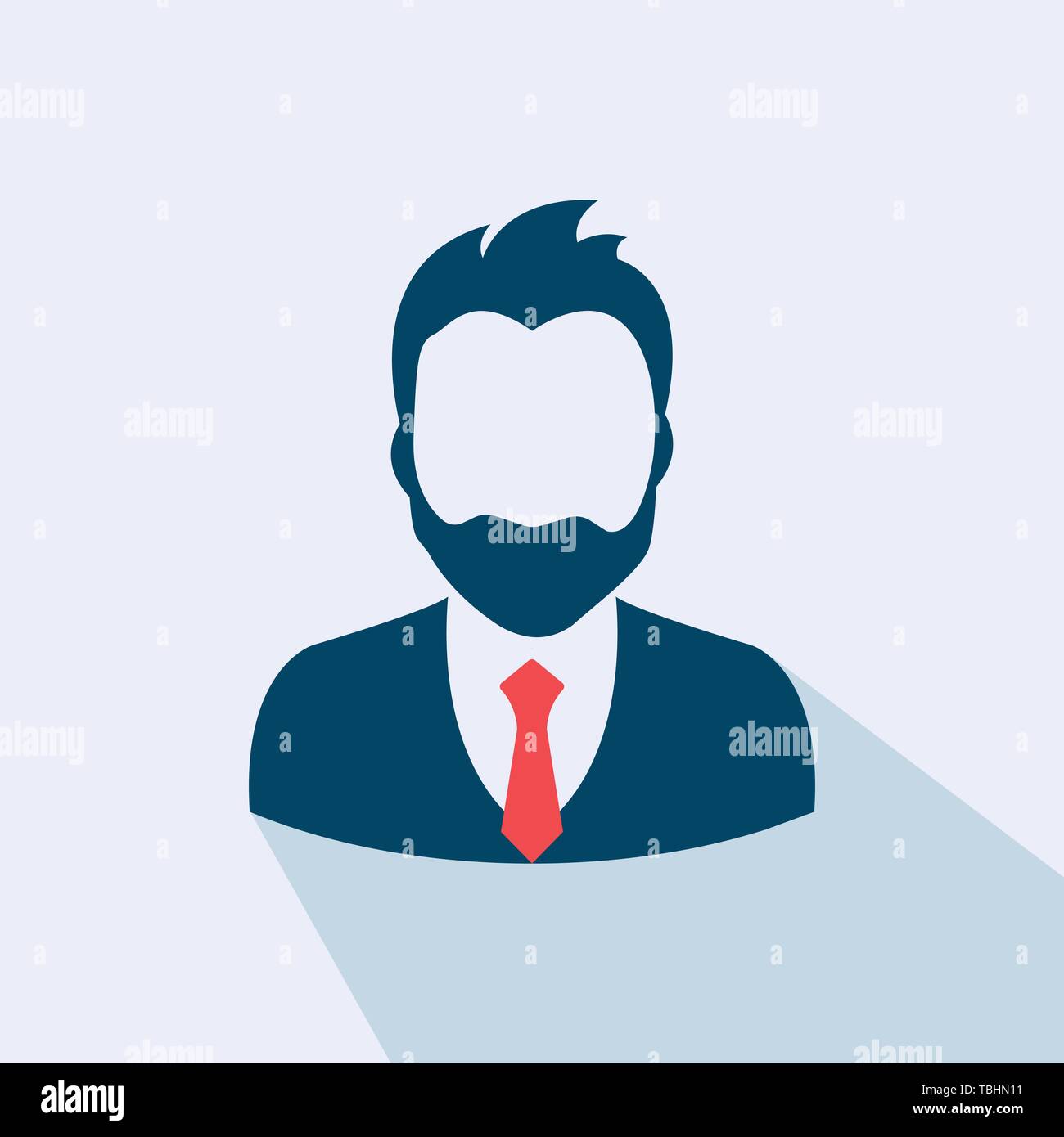 Flat businessman avatar vector illustration Stock Vector Image & Art ...