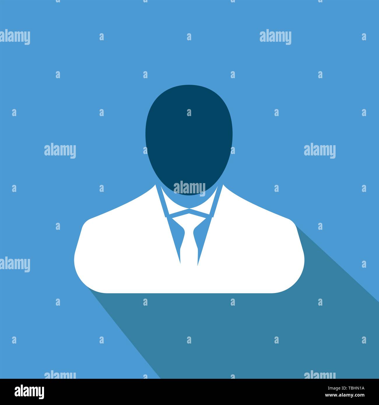 Flat businessman avatar vector illustration Stock Vector Image & Art ...
