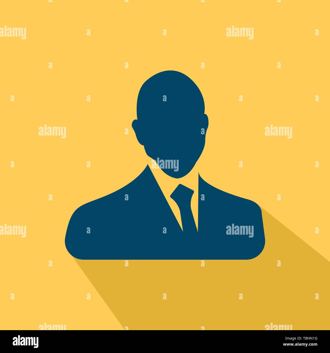 Flat businessman avatar vector illustration Stock Vector Image & Art ...