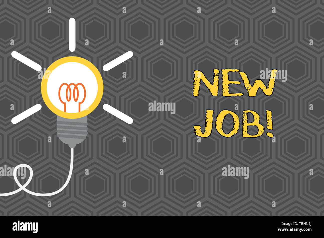 Writing note showing New Job. Business concept for recently having paid ...