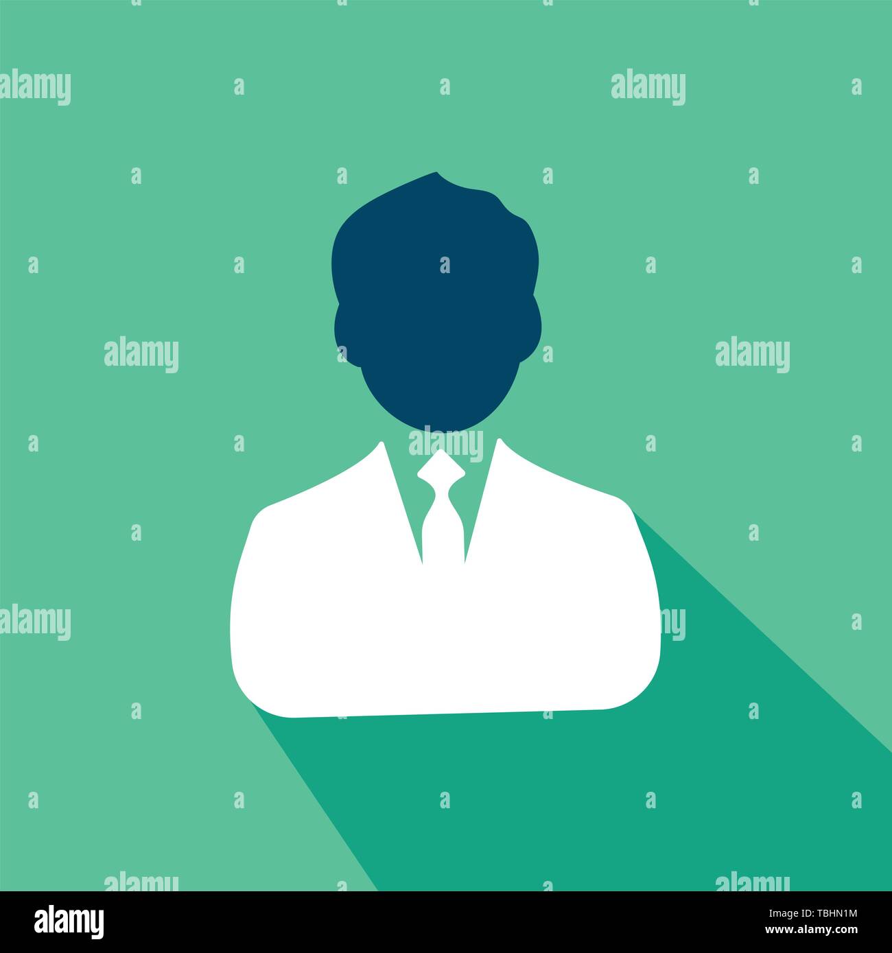 Flat businessman avatar vector illustration Stock Vector Image & Art ...