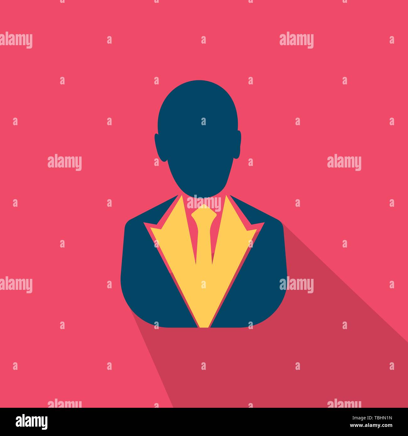 Flat businessman avatar vector illustration Stock Vector Image & Art ...