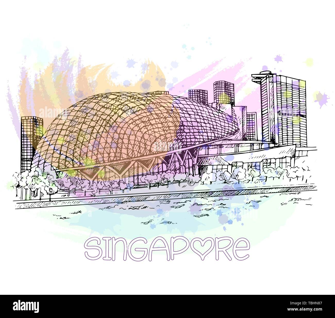 Esplanade Stock Vector Images - Alamy