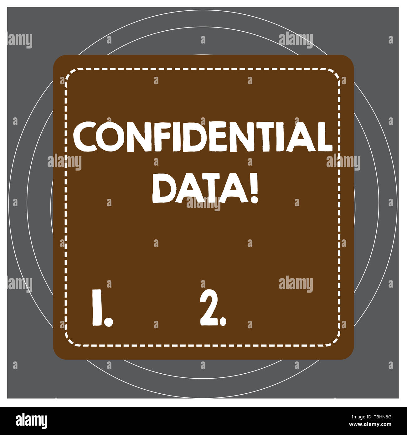 Writing note showing Confidential Data. Business concept for ...