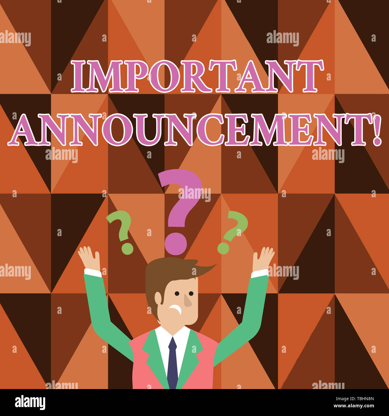 Handwriting text writing Important Announcement. Conceptual photo ...