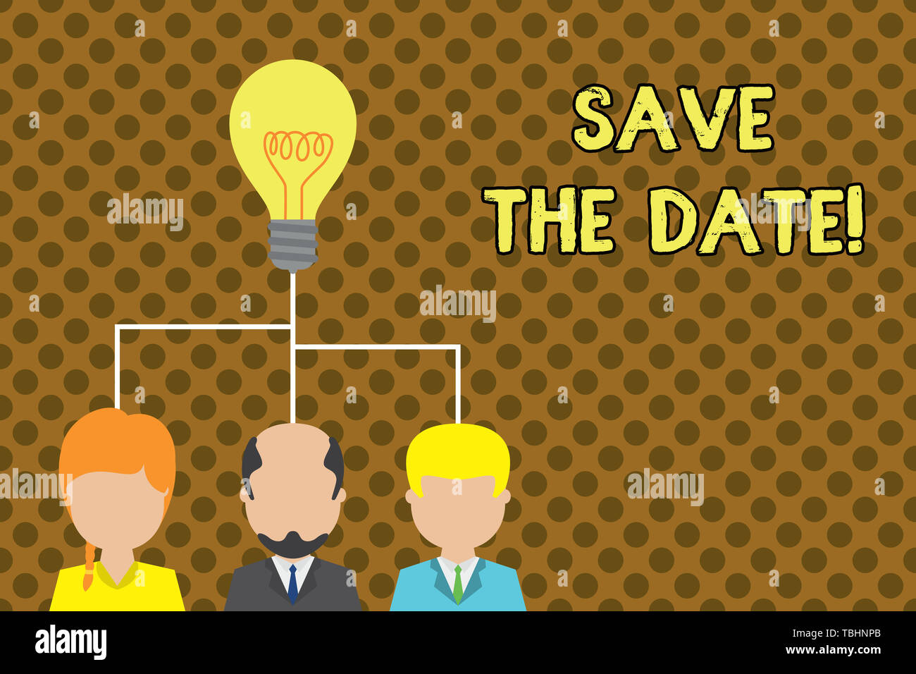 Text sign showing Save The Date. Business photo text remember not ...