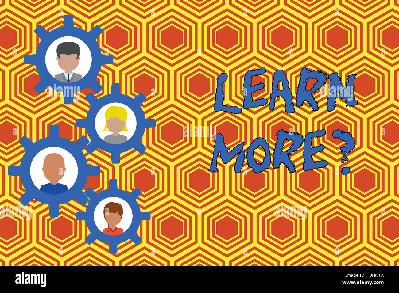 Writing note showing Learn More question. Business concept for gain ...