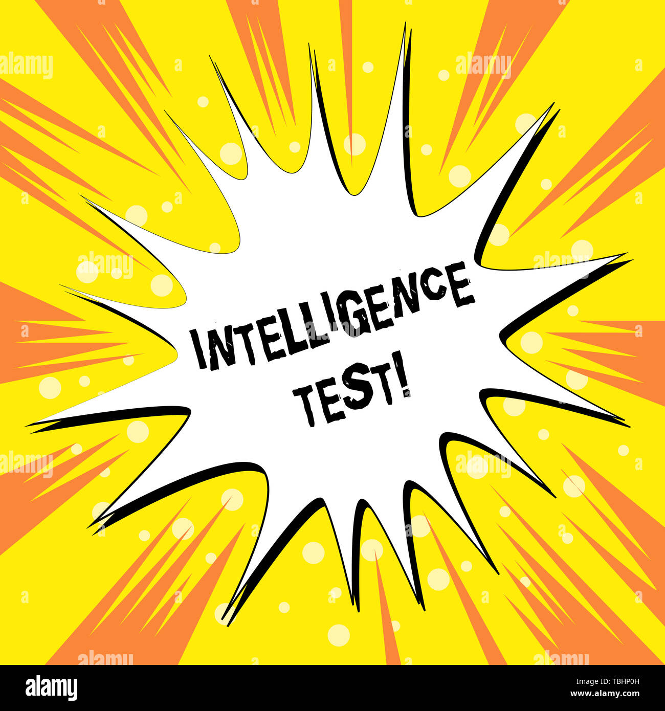 Handwriting text writing Intelligence Test. Conceptual photo test ...