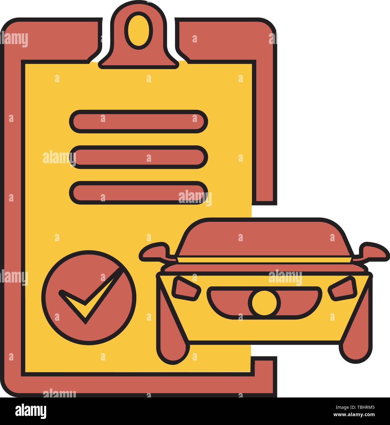 Car maintenance list icon flat Stock Vector Image & Art - Alamy