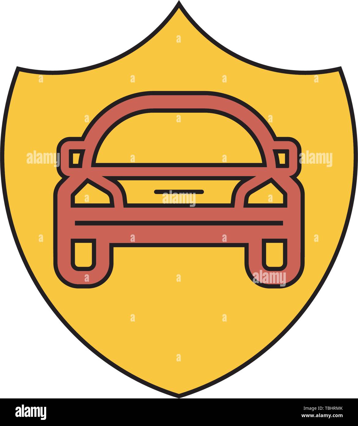 Line car transport shield hi-res stock photography and images - Alamy